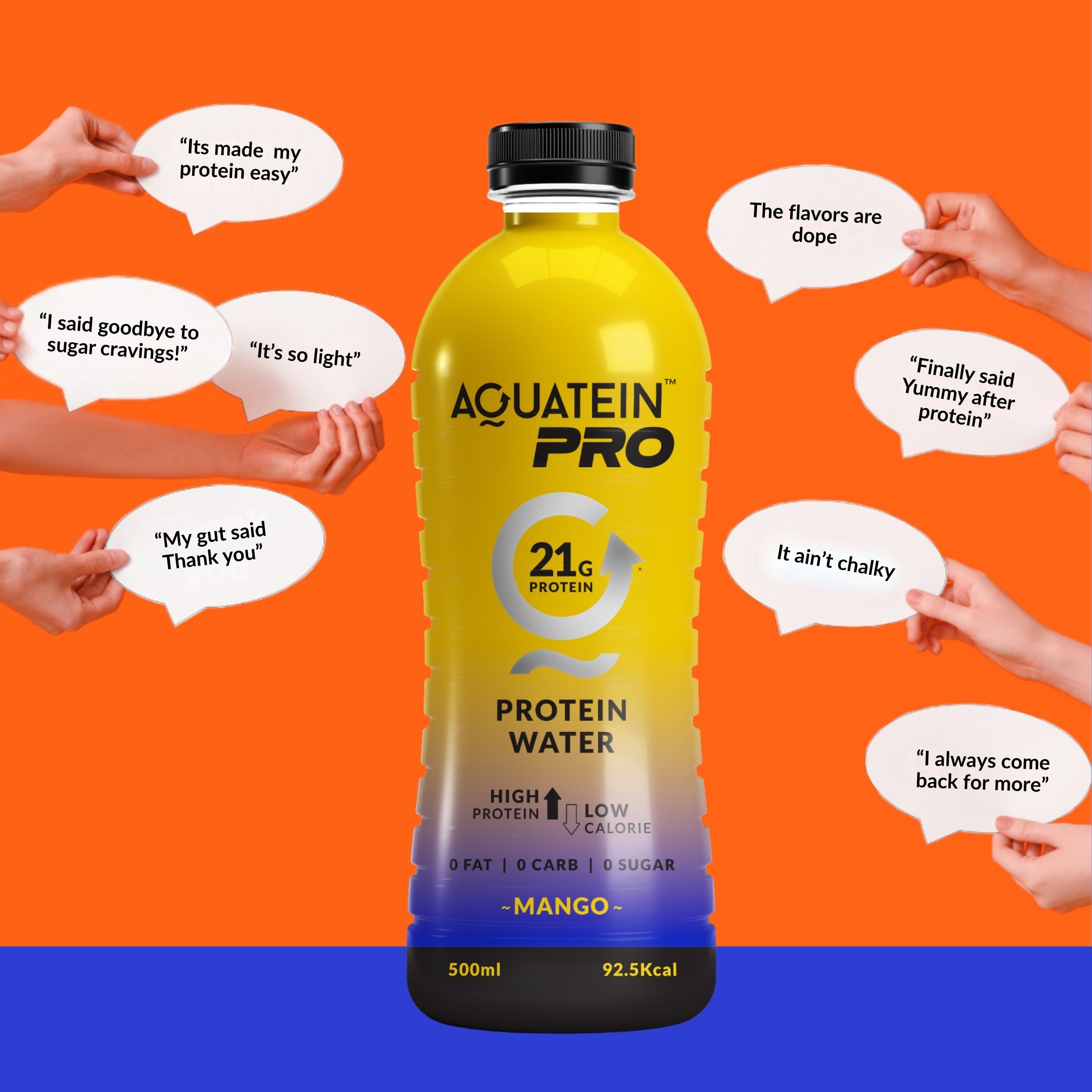 Aquatein PRO Protein Water - 21g of Protein in one serving of 500mL ...